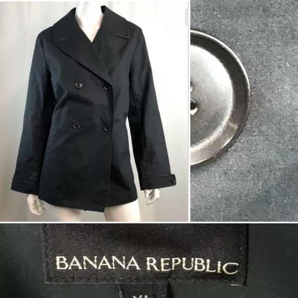 Banana Republic | Jackets & Coats | Banana Republic Double Breasted Pea ...